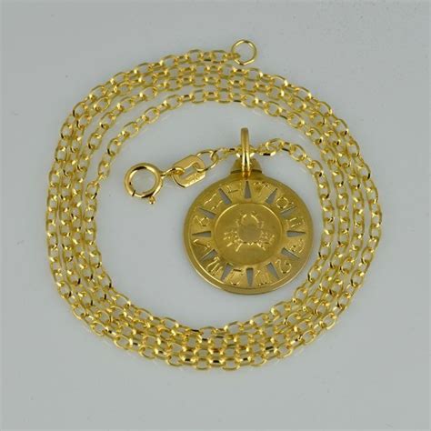 K Ouro Amarelo Colar Pendente Catawiki