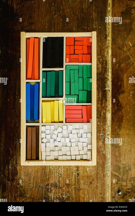 Blocks Of Different Sizes And Colors To Build Shapes And Count Stock Photo Alamy