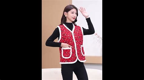 꽃무늬 할머니 조끼 누빔 촌캉스 김장 장미색 Youtube