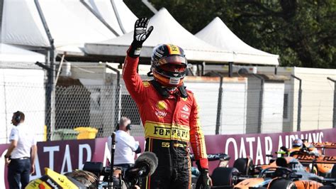 Carlos Sainz Logra La Pole En El Gp De Italia Tras Superar A Max Verstappen