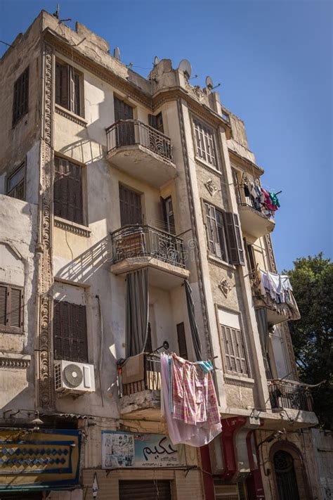 A Small Apartment Building In Old Cairo Editorial Stock Image Image