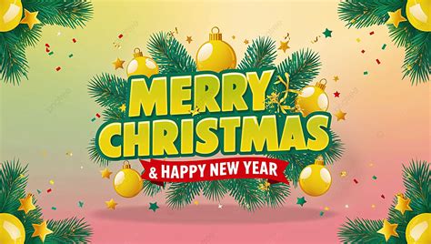 메리 크리스마스 새해 복 많이 받으세요 녹색과 노란색 축제 인사말 메리 크리스마스 앰프 새해 복 많이 받으세요 녹색과 노란색으로 축제 인사말 배경 일러스트 및 사진