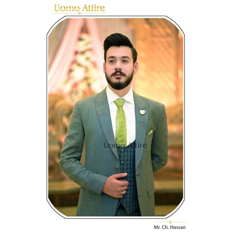 Our Valuable Client Mr Ch Hassan Looking Elegant Uomo Attire