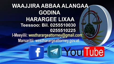 Waajjira Abbaa Alangaa Godina Harargee Lixaa West Hararghe Attorney Asebe Teferi
