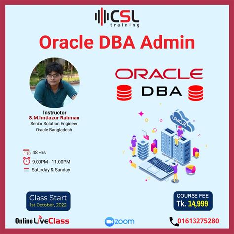 Csl Training On Linkedin Csltraining Database Oracle Data Dba