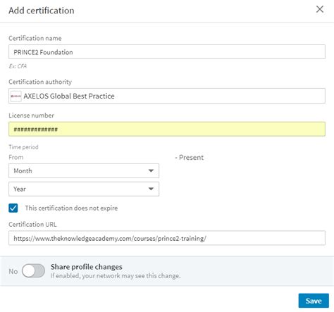 How To Add Prince2 To Your Linkedin Profile United Kingdom