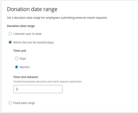 Setting A Donation Date Range B Hive