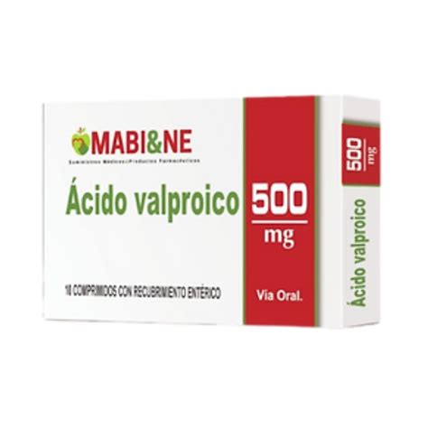 Ácido Valproico 500Mg X 10 Tabletas Mabi Ne Farmadon La Farmacia de