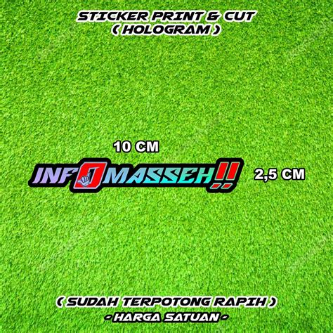Jual Sticker Racing Hologram Print Cut Sticker Motor SATUAN Shopee Indonesia
