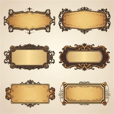 Premium Photo Vintage Frames And Design Elements With Place For Your Text