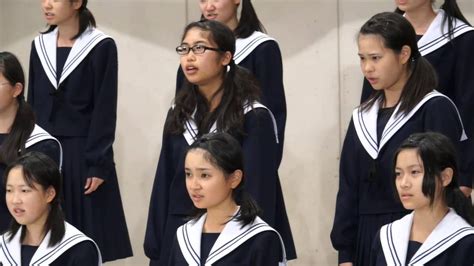 春日井市立西部中学校 女声同声合唱のためのコンポジション日本の民謡 第2集 から 日向木挽唄 作曲松下耕 YouTube
