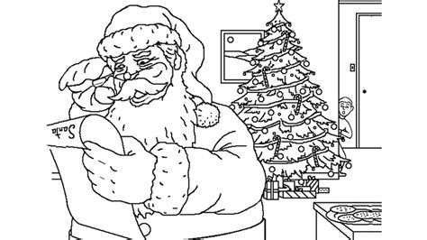 Dibujo De Papá Noel Para Colorear Y Pintar 43773