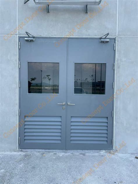 ประตูเหล็กบานคู่ Ennxo