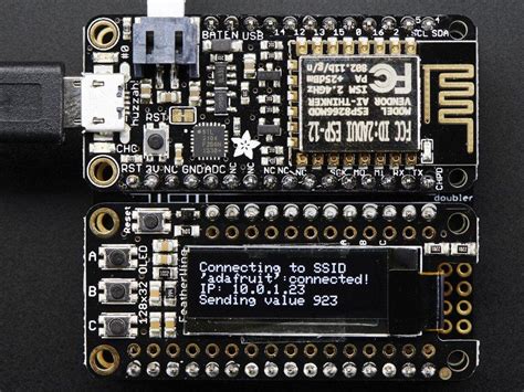 Oled Featherwing Componente Aggiuntivo Oled 128x32 Per Tutte Le