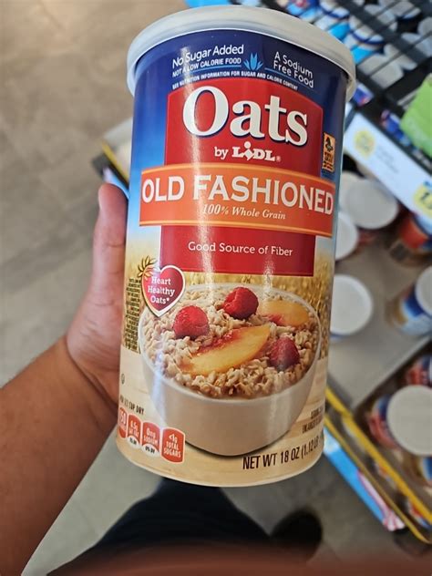 Oats By Lidl Old Fashioned 100 Whole Grain Fig App