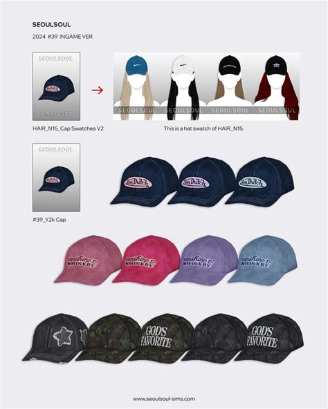 Ingame Ver 2024 39 Seoulsoul Sims 4 Cc Accessories Hats Patreon