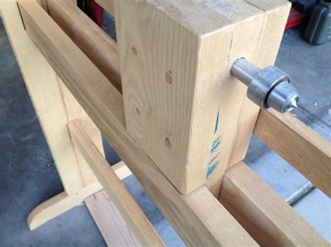 Wilhelms Collapsible Spring Pole Lathe Woodworking Bench Workbench