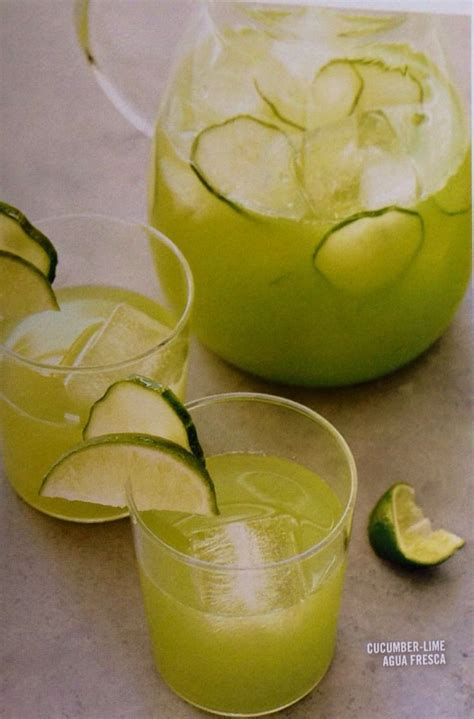 Cucumber Lime Aqua Fresca A Delicious And Refreshing Drink Fruit Water
