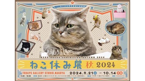 猫の合同写真展＆物販展「ねこ休み展 秋 2024 In 名古屋」開催｜イープラン（eee Plan） 東海エリアのイベント情報サイト