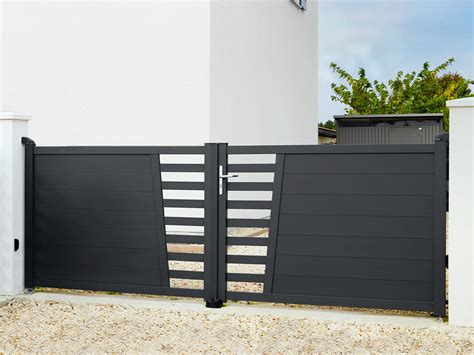 Swing gate DOUBLE VANTAUX RÉSIDENTIEL ALUMINIUM Quaglia Diffusion
