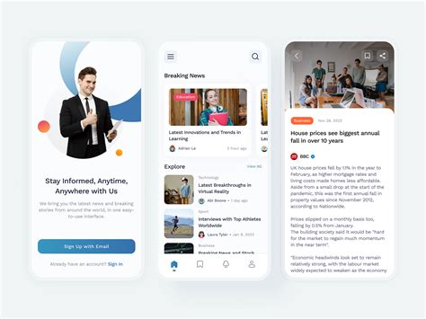 News Mobile App By Yazid Aly On Dribbble
