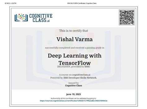 I Am Excited To Share That I Have Completed The Deep Learning With