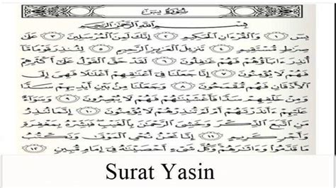 Surat Yasin Ayat 1 83 Lengkap Latin Arab Serta Terjemahan Indonesia