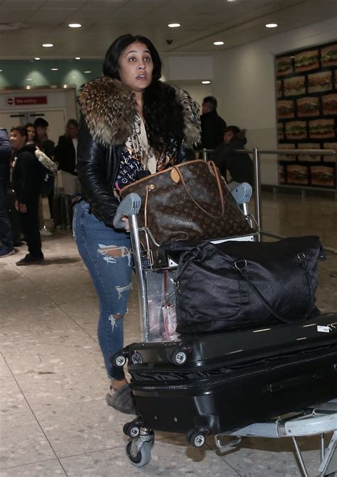 Natalie Nunn Seen At Heathrow Following Dan Osborne Threesome Claim