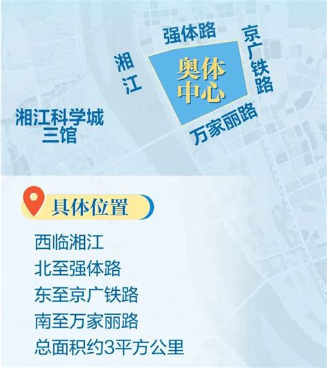 与湘江科学城隔江辉映！长沙奥体中心选址出炉建设项目体育