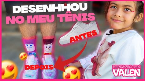 QUEM DESENHAR MELHOR NO TÊNIS GANHA YouTube