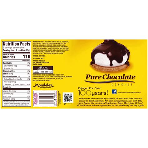 Mallomars Nabisco Mallomars Pure Chocolate Cookies 8 Oz Box 8 Oz Shipt