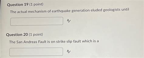 Solved Question Point The Actual Mechanism Of Chegg