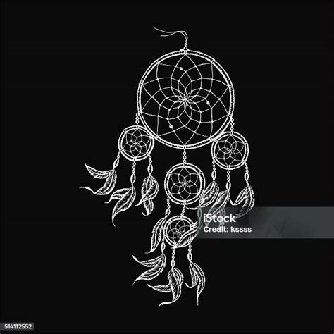 Handdrawn 드림캐쳐 페더즈 민족별 일러스트 트라이블 꿈같은에 대한 스톡 벡터 아트 및 기타 이미지 꿈같은 대체 의학