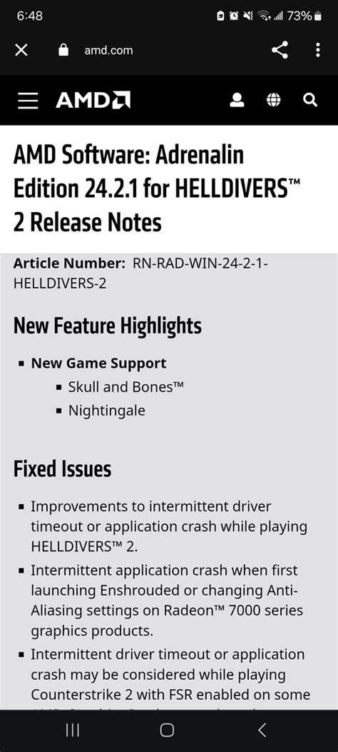 Amd Drivers Update Rhelldivers