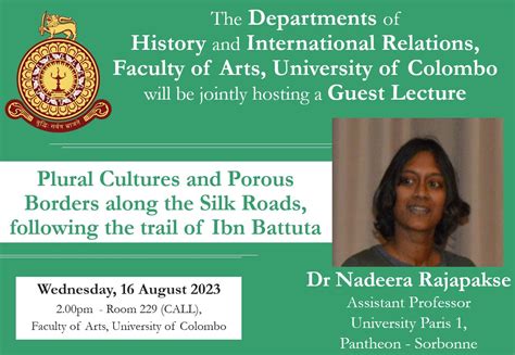 Guest Lecture Department Of International Relations
