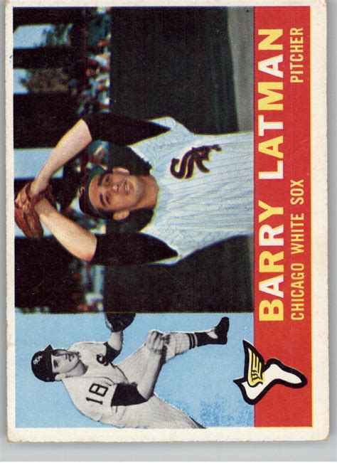 1960 Topps 41 Barry Latman EX
