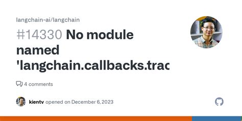 No Module Named Langchaincallbackstracerslogstream · Issue 14330