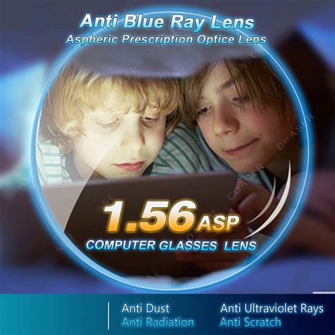 Anti Blue Ray Lens 156 Index Myopia Presbyopia Prescription Optical