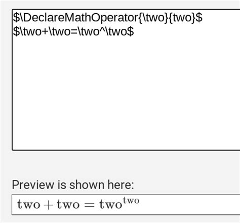 Declaremathoperator Is Not Working With Subscripts Or Superscripts