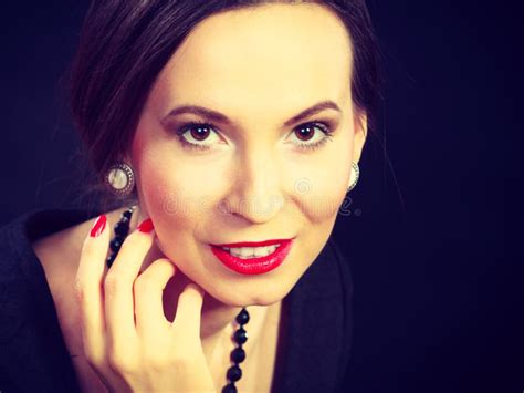 Retro Woman Elegant Lady Portrait Stock Image Image Of Filter Refinement 65327971