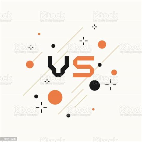대결의 밝은 포스터 상징 Vs 트렌디한 스타일의 배경에 벡터 그림 Championship에 대한 스톡 벡터 아트 및 기타 이미지