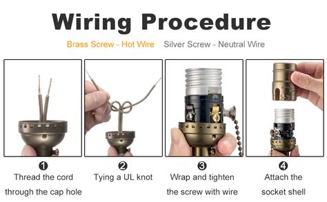 Pull Chain Lamp Socket Replacement E26 Standard Threaded Base Lamp Parts For Table And Floor