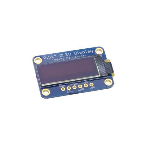 Stemma Qt Monochrome 091 128x32 I2c Oled Moduł Z Wyświetlaczem Oled 091 128x32 Sklep Kamami