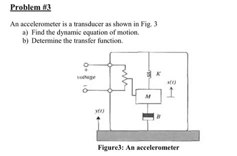 Solved Problem 3 An Accelerometer Is A Transducer As Shown