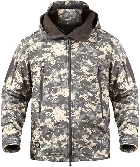Onsoyours Hombres Chaqueta de Softshell Militar táctica Lucha contra
