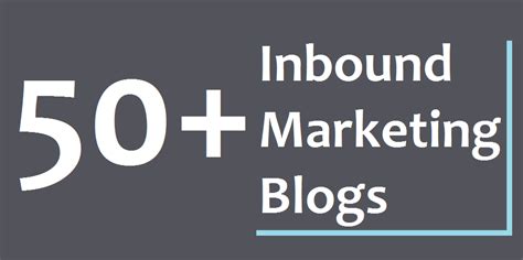 50 Inbound Marketing Blogs To Read And Follow Web Blog Journal