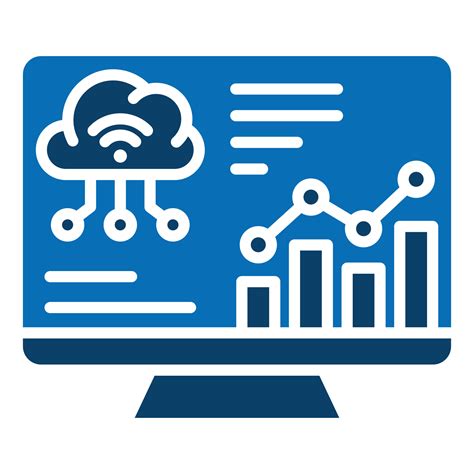 Iot Visualization Icon Line Vector Illustration 38493404 Vector Art At