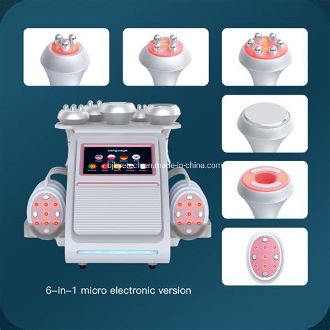Professional Vacuum Cavitation System RF Cavitation Lipo Laser EMS Slimming 6 In 1 Cavitation