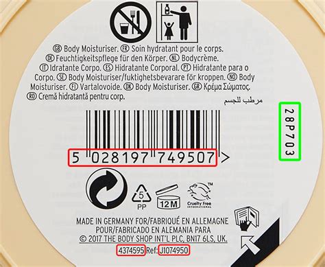 The Body Shop Batch Code Decoder Check Cosmetics Production Date