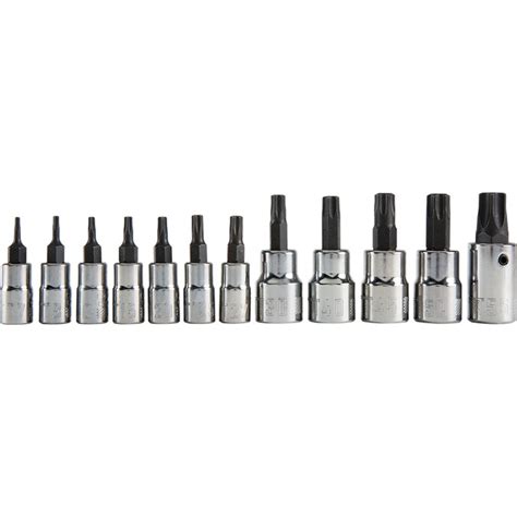 Craftsman 12 Piece 14 In 38 In Drive Torx Bit Torx Driver Socket Set